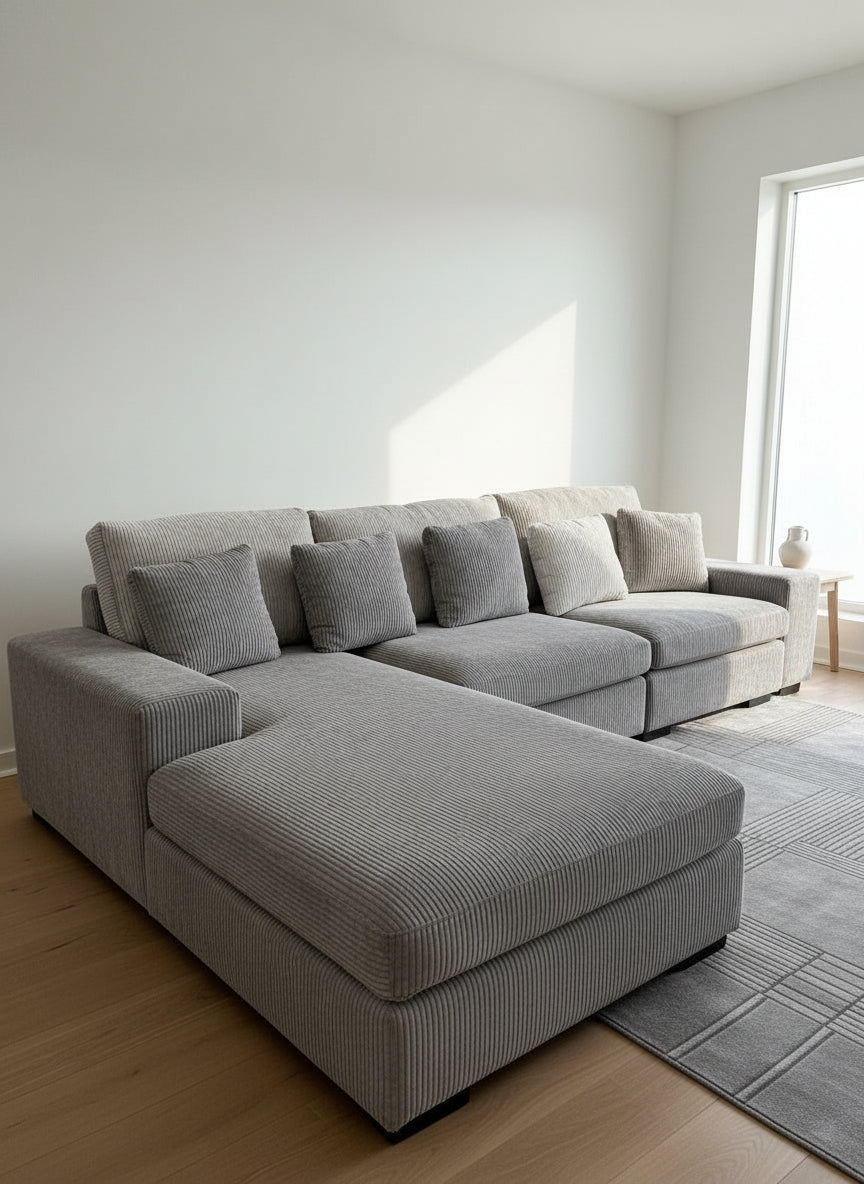 Albany - Modern Contemporary Sectional With Deep Seating